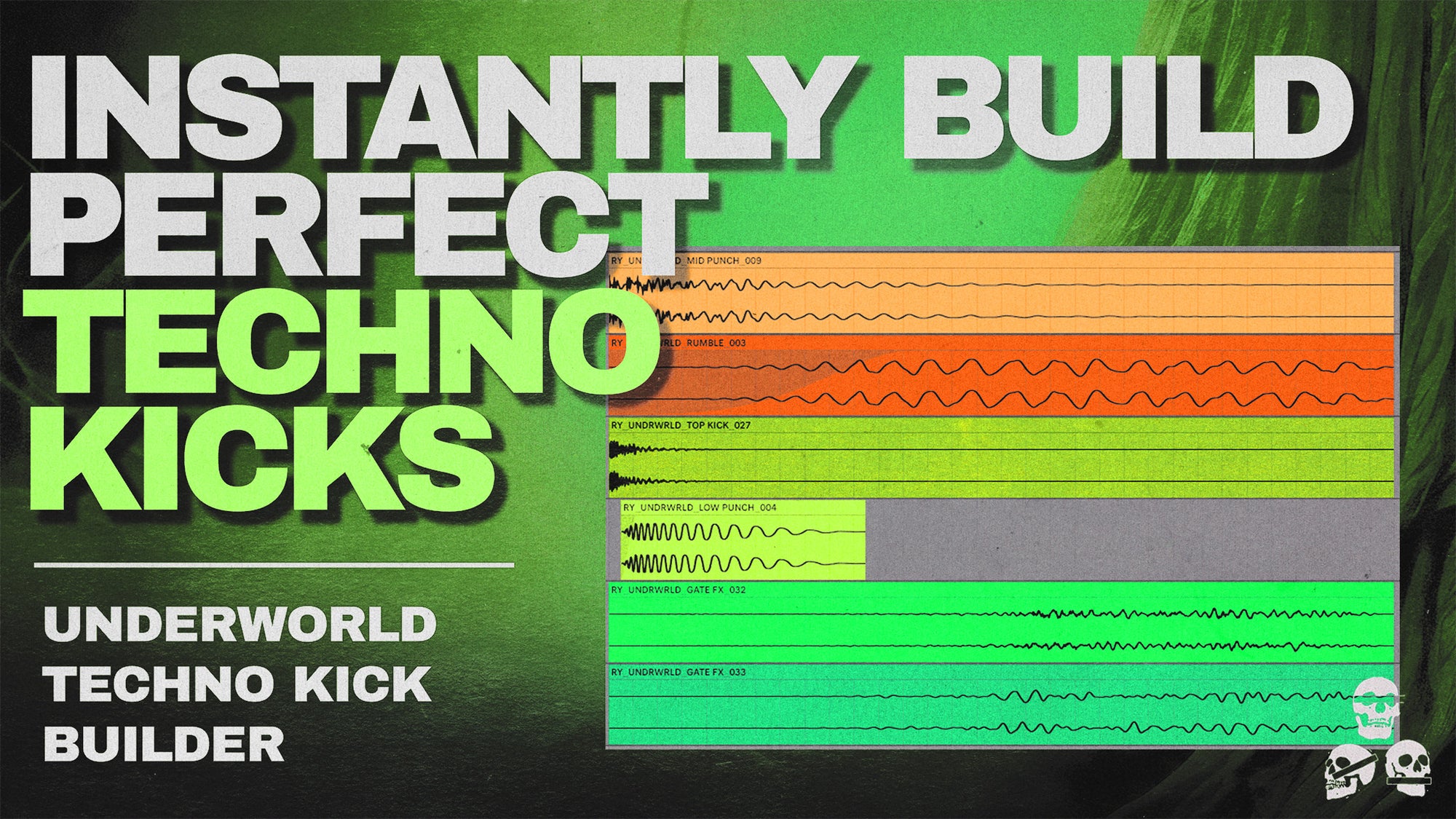 Techno Kick Samples Builder Pack: Professional Techno Kicks In Seconds – RAVEYARD